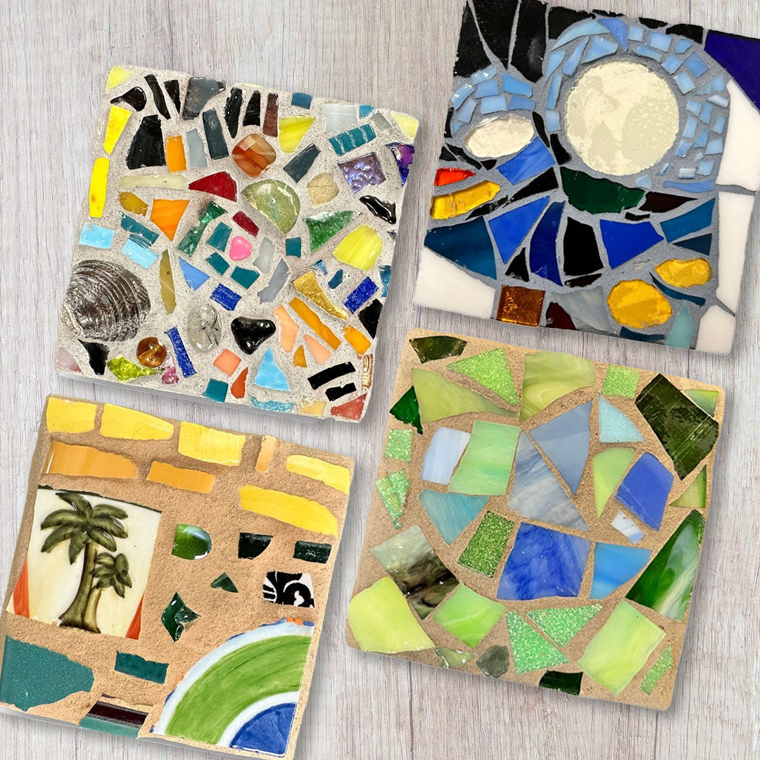 4" Abstract Tiles – Choose Your Design | Abstract, Mosaic Tile ...