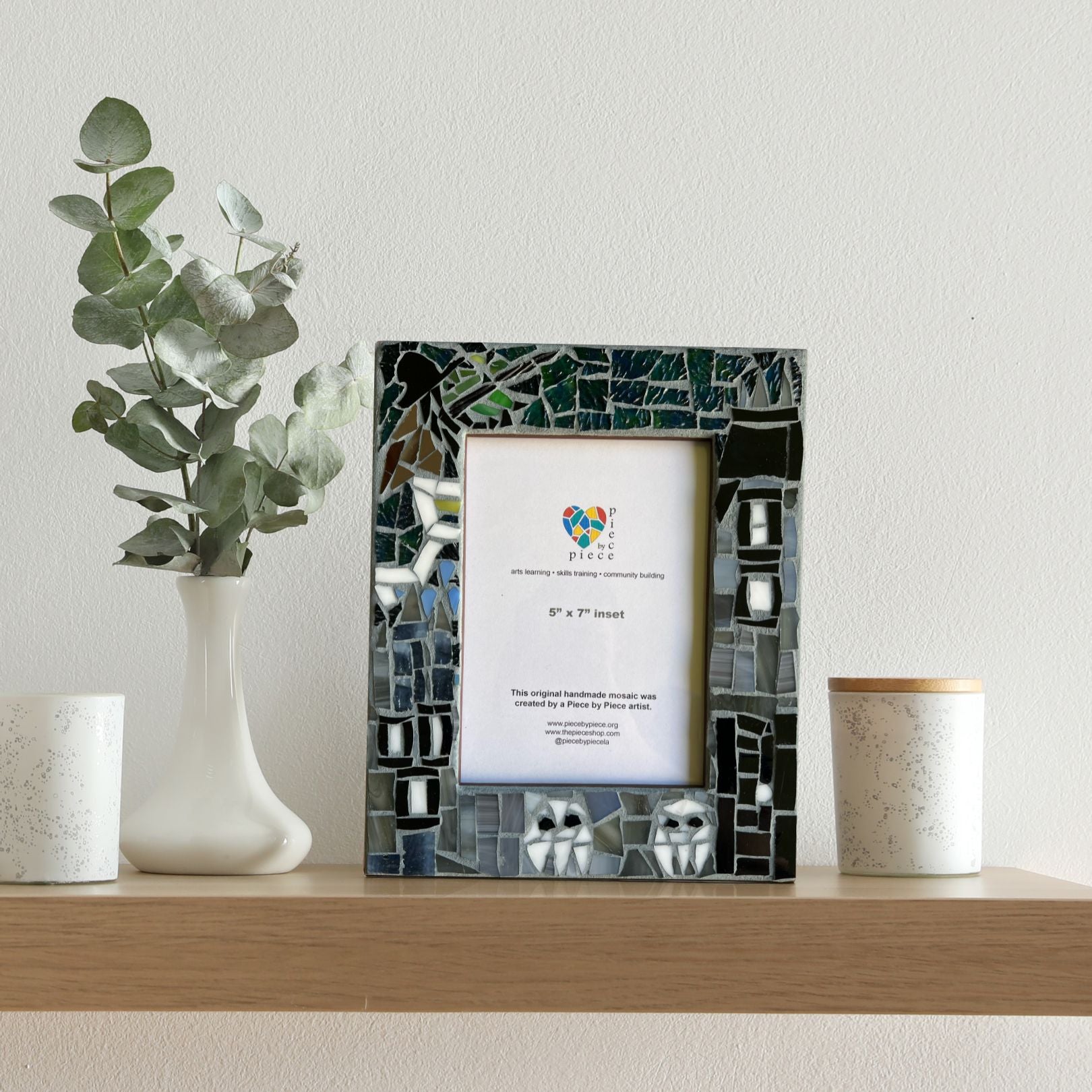 Morbid Frame | 5x7 Picture Frame, Mosaic Home Decor Accents, Handmade ...