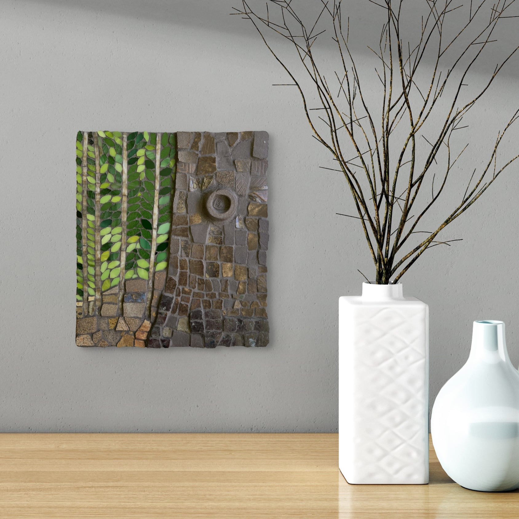 The Mercy Tree | Landscape, Mosaic Wall Art, Handmade Home Decor Accent ...